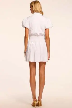 Ramy Brook Nicky Cotton Poplin Short Sleeve Mini Dress