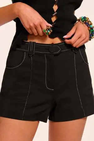 Ramy Brook Marco Stretch Cotton Mini Shorts