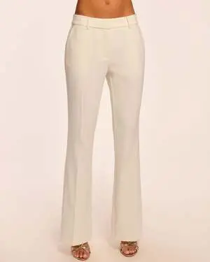 Ramy Brook Orian Tailored Flare Pant - Ivory
