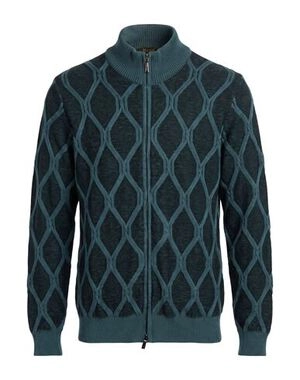 MOORER Cardigan Deep Teal Size Virgin Wool - Green