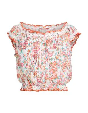 Poupette St Barth Top Coral Size Cotton