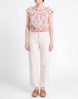 Poupette St Barth Top Coral Size Cotton