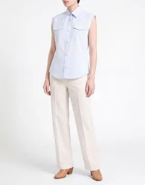 MOORER Shirt Sky Size Linen, Paper