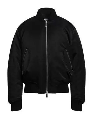 OFF-WHITE™ Bomber Jacket In Polyamide, Wool, Acrylic, And Elastane