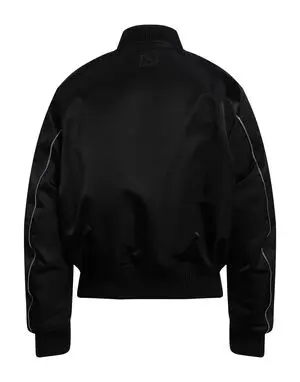 OFF-WHITE™ Bomber Jacket In Polyamide, Wool, Acrylic, And Elastane
