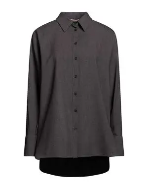 TWINSET Shirt Charcoal Size Polyester, Viscose, Elastane