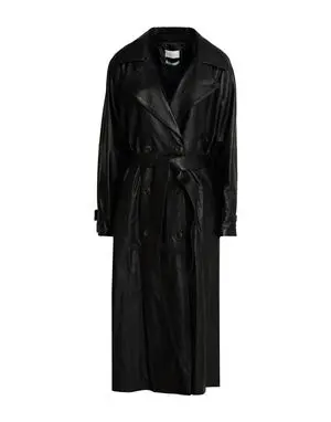 VICOLO Overcoat & Trench Coat Size Leather