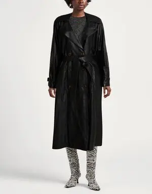 VICOLO Overcoat & Trench Coat Size Leather