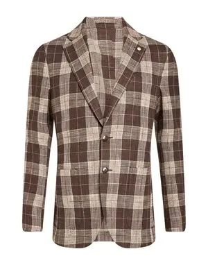 L.B.M. 1911 L. B.m. 1911 Blazer Chocolate Size Cotton, Linen, Silk