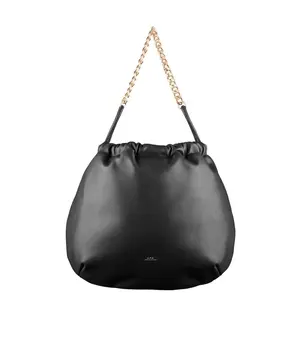 A.p.c. Logo-printed Shoulder Bag - Black