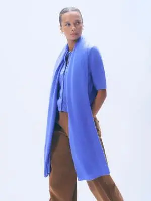 WHITE & WARREN White & Warren Cashmere Travel Wrap (sale) In Turquoise Sea Blue Iris