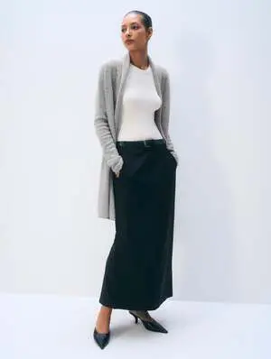 WHITE & WARREN White & Warren Cashmere Trapeze Cardigan Sweater