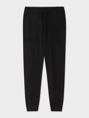 WHITE & WARREN White & Warren Cashmere Jogger Pant In Black Black