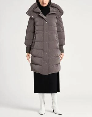 MOORER Quilted Down Coat With Detachable Hood