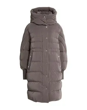 MOORER Quilted Down Coat With Detachable Hood