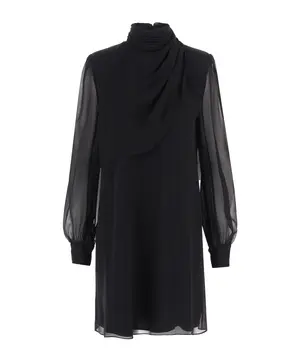 Valentino Garavani Long-sleeved Dress - Black