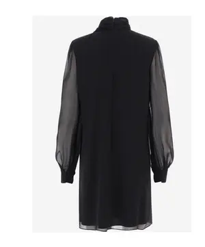 Valentino Garavani Draped Silk Mini Dress - Black