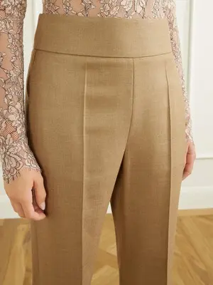 Valentino Garavani Pleated Straight-leg Trousers