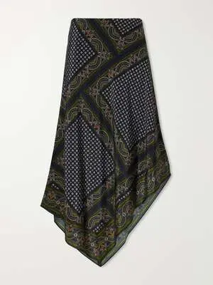 Veronica Beard Hartley Paisley-print Silk-blend Maxi Skirt