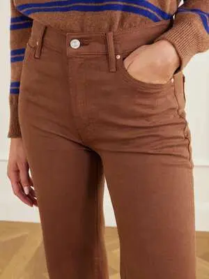 MOTHER The Kick It High-rise Straight-leg Jeans
