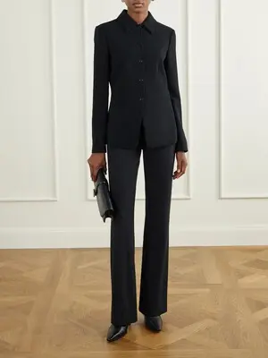 Veronica Beard Gracie Stretch-jersey Flared Pants