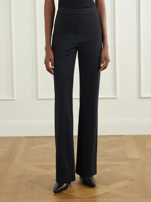 Veronica Beard Gracie Stretch-jersey Flared Pants