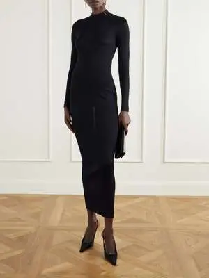Saint Laurent Goya 95 Crepe Slingback Pumps
