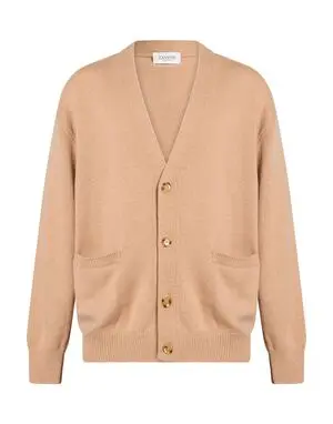 LANEUS Cardigan Sand Size Merino Wool, Cashmere