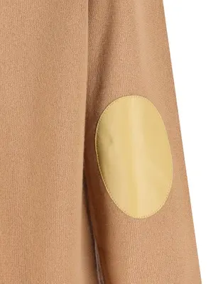 Celine Cashmere Crewneck Sweater With Elbow Patches