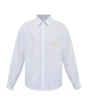 Jacquemus Logo-patch Striped Shirt