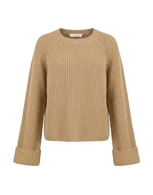 Liviana Conti Sweater Camel Size Virgin Wool