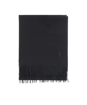 Saint Laurent Fringed Throw Scarf