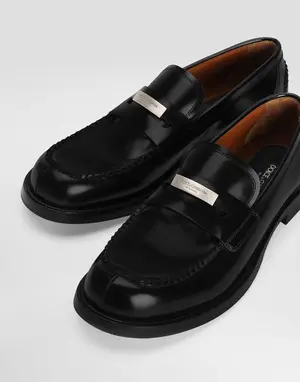 Dolce & Gabbana Dolce Gabbana Logo Plate Loafers