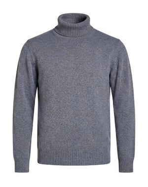 ROBERTO COLLINA Turtleneck Slate Size Merino Wool, Cashmere - Blue
