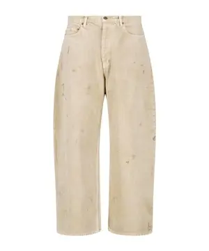 Balenciaga Belt-loop Wide-leg Jeans - No
