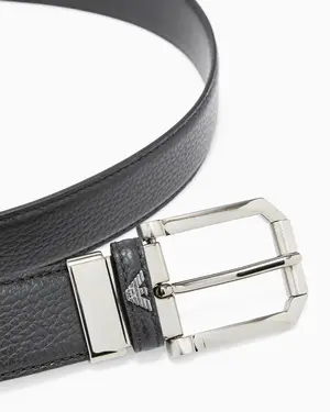 Emporio Armani Textured Leather Belt