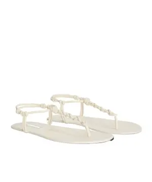 JIL SANDER Braided Strap Flat Sandals