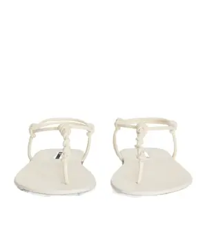 JIL SANDER Braided Strap Flat Sandals