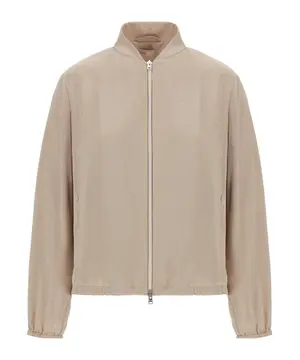 Herno Long-sleeve Casual Zip-up Jacket - Nude