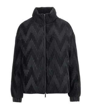 Emporio Armani Long-sleeved Down Jacket - Black