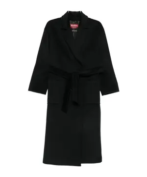 Max Mara Long-sleeved Coat - Black