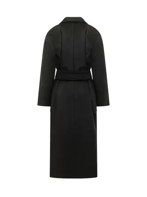 Max Mara Long Sleeved Belted Coat