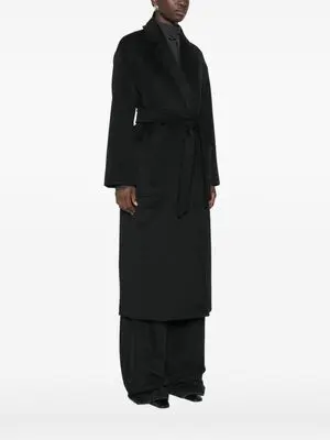 Max Mara Long Sleeved Belted Coat