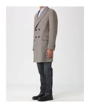 Zegna Double-breasted Long-sleeved Coat