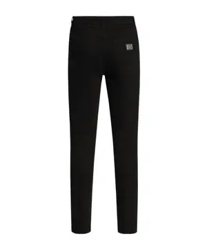 Dolce & Gabbana Logo Plate Stretch Denim Jeans