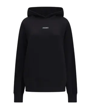 Dolce & Gabbana Logo-patch Hoodie - Black