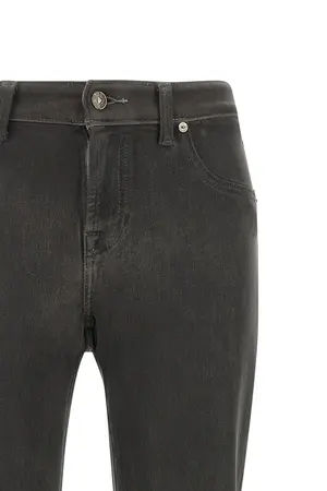 7 For All Mankind Calie Logo-patch Straight Jeans