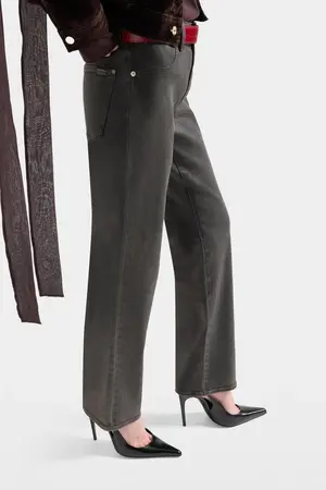 7 For All Mankind Calie Logo-patch Straight Jeans