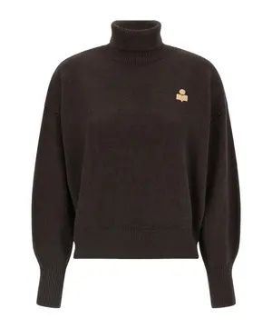 Isabel Marant Étoile Mock-neck Logo Knitted Sweater