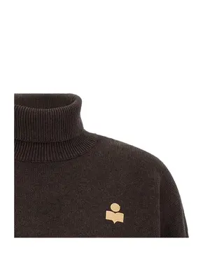 Isabel Marant Étoile Mock-neck Logo Knitted Sweater